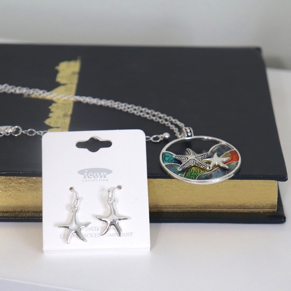 icon collection | Jewelry | Starfish Necklace And Earrings Set | Poshmark